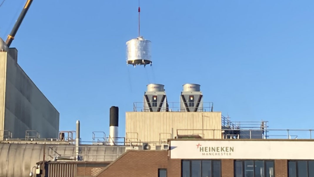 Heineken calls on Ainscough's 650T crane to fit new wort kettles ...