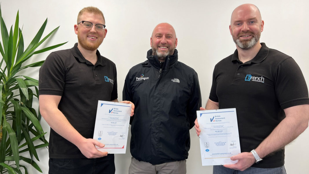 Trench Networks achieves double ISO certification with Pentagon ...