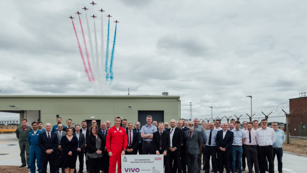 Red Arrows Celebrate Opening Of New Dye Bay Facility With Fly-Past ...