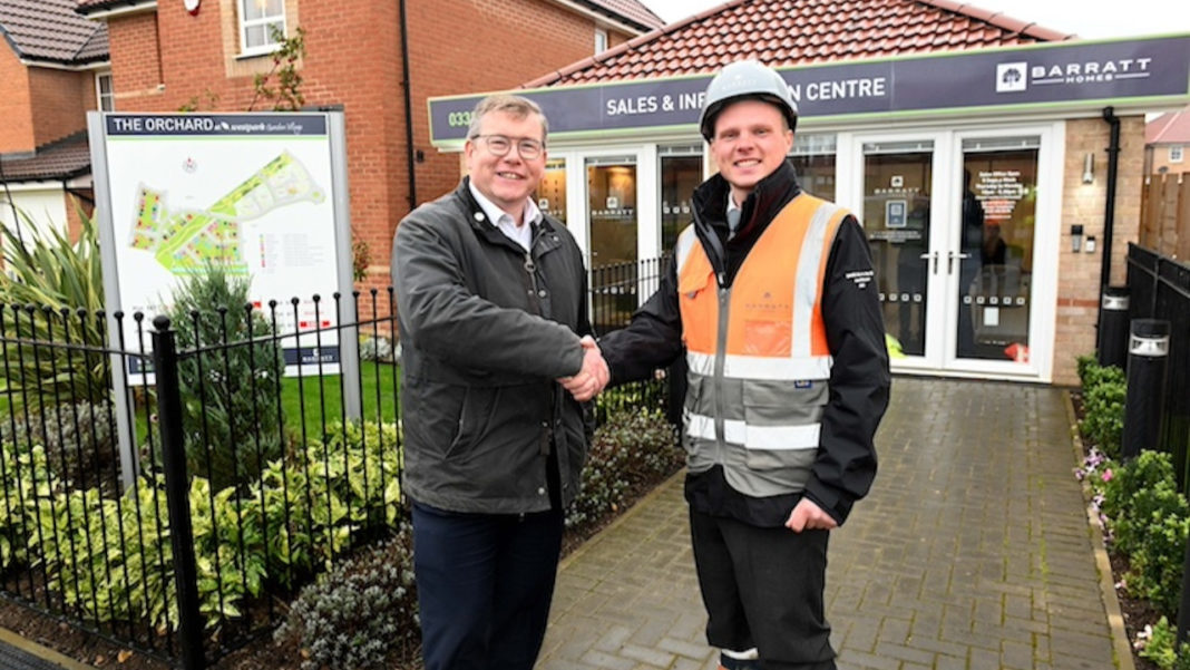 Peter Gibson meets award-winning Darlington Site Manager at nearby ...