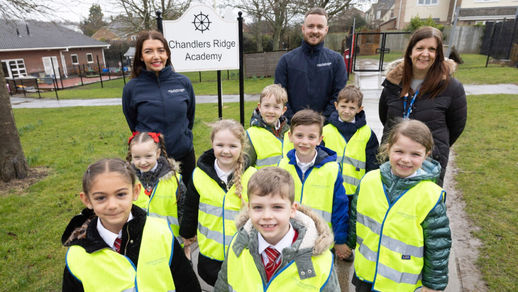 Lighting the way: Pupils in Nunthorpe receive high-vis jackets from ...